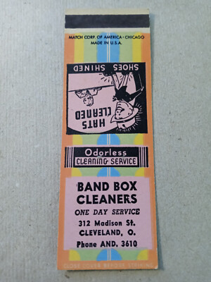 Vintage Matchbook: Band Box Cleaners, Cleveland, OH | eBay