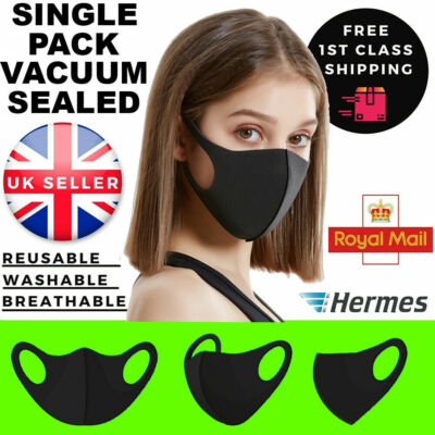 5 X Everyday Face Mask Reusable Washable Breathable Dust Pollen ...