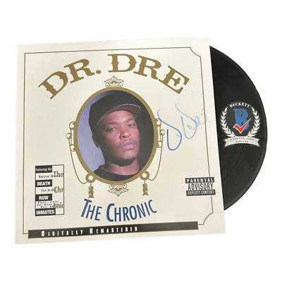DR DRE SIGNED AUTOGRAPH THE CHRONIC ALBUM LP VINYL BECKETT BAS | eBay
