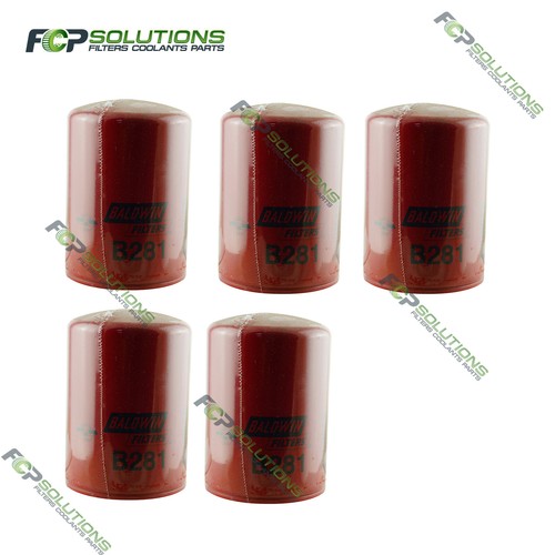 5 x B281 Baldwin oil Filter - Xref C1902, Z141, P550166, LF3315, 51592 ...