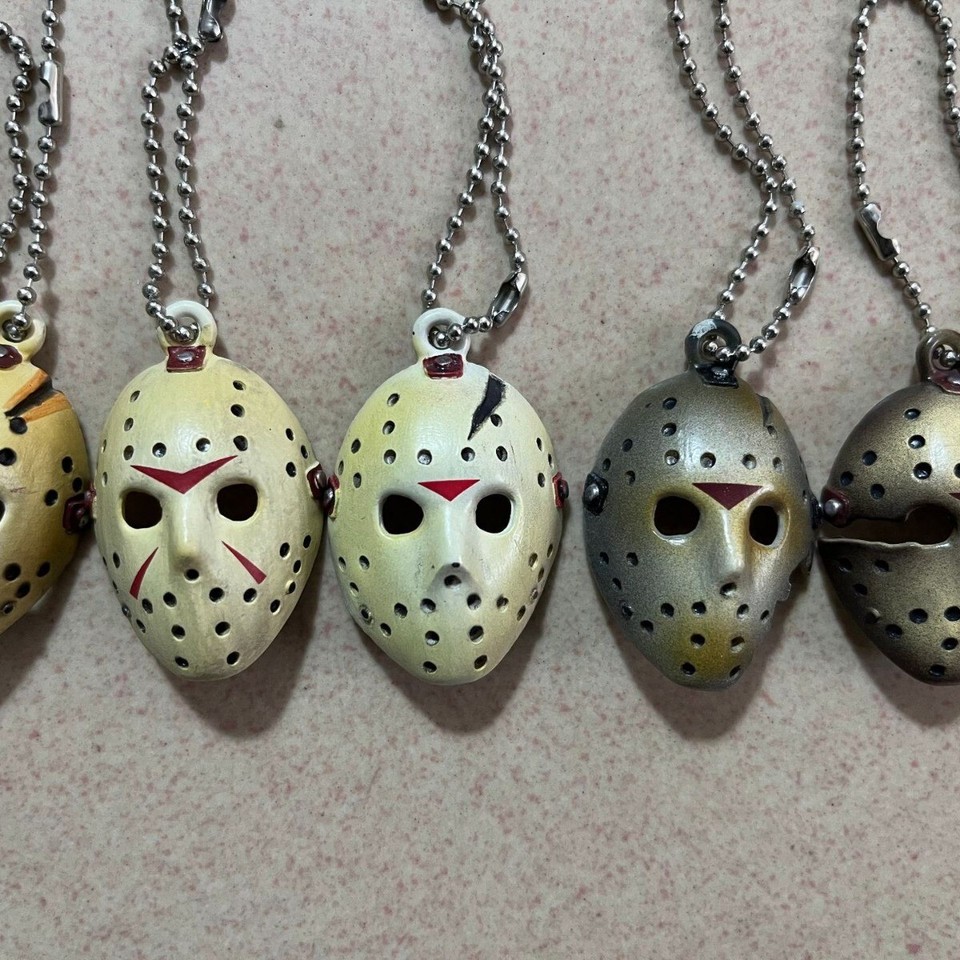 10pc/Set Friday the 13th Movie Jason Voorhees Figure Mask Keychain Set ...