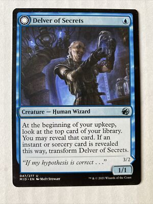 MTG Delver of Secrets Insectile Aberration Innistrad: Midnight Hunt 047 ...