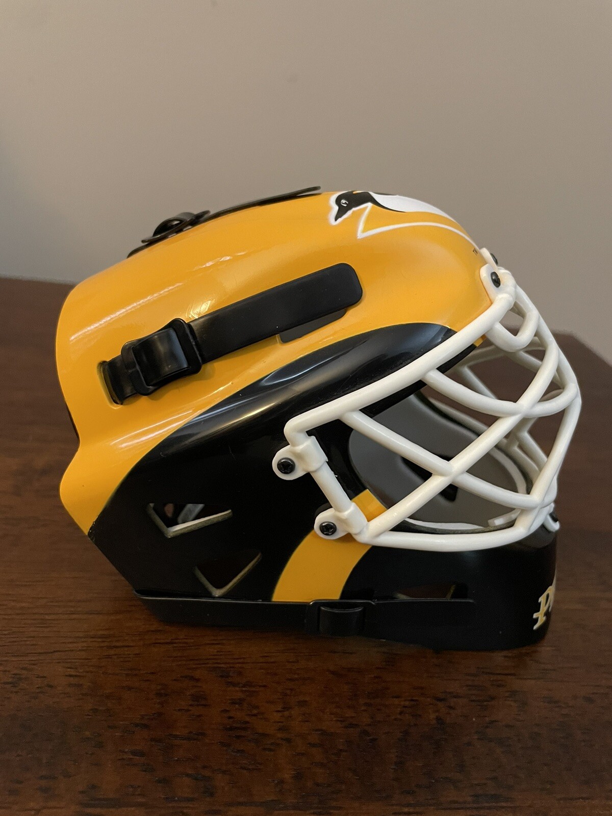 KEN WREGGET AUTOGRAPHED RIDDELL PITTSBURGH PENGUINS MINI GOALIE HELMET ...