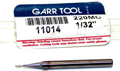 Garr Tool 2-Flute TiCN Coated Carbide 1/32in End Mill 11014 New | eBay