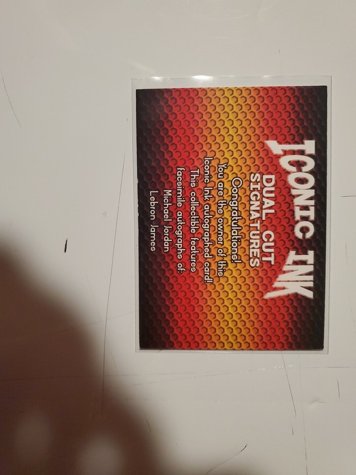 MICHAEL JORDAN and LEBRON JAMES iconic ink dual cut ink card | eBay