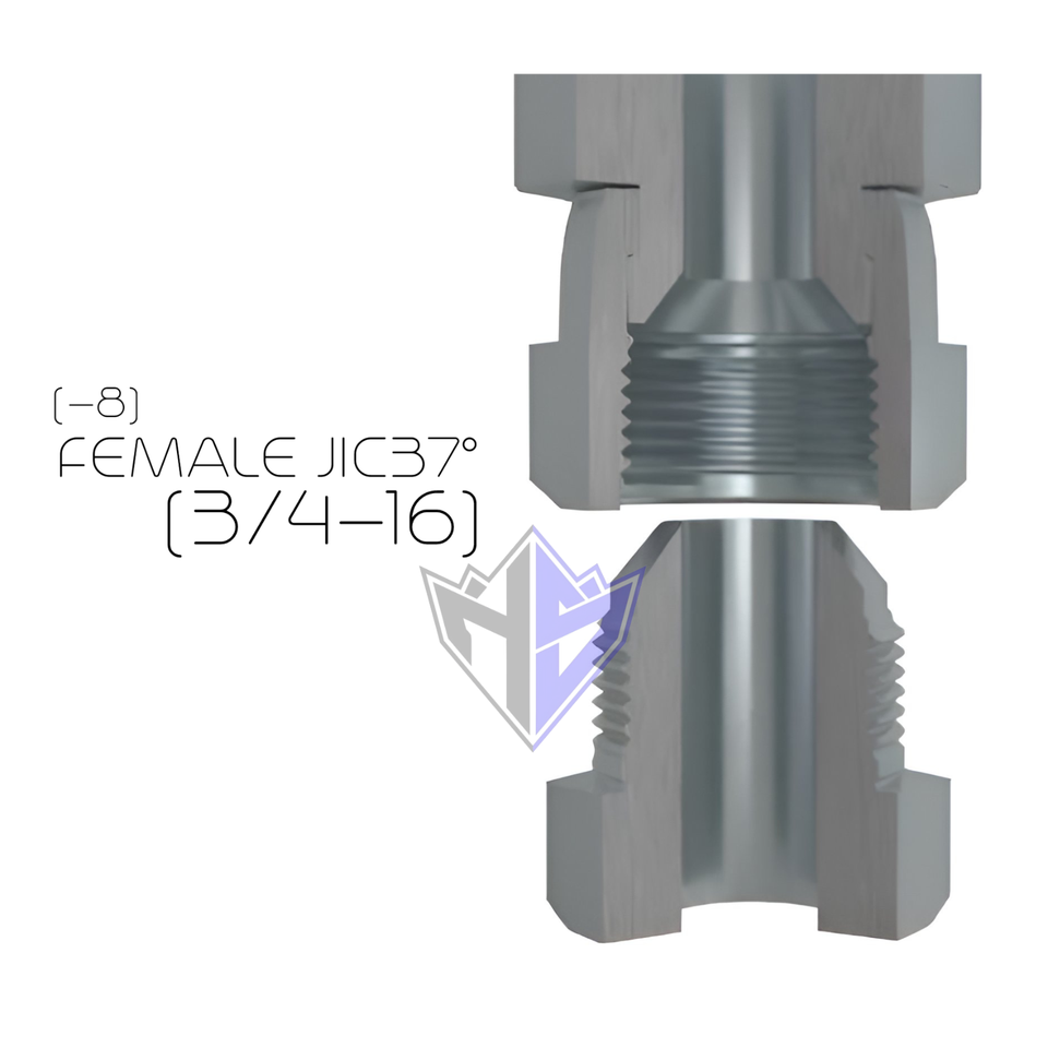 1/2" x 30" Hydraulic Hose Assembly with #8 FEMALE JIC37° Ends (90 ...