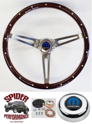 1970-1987 Dodge D pickup wood steering wheel MOPAR 15" MUSCLE CAR ...