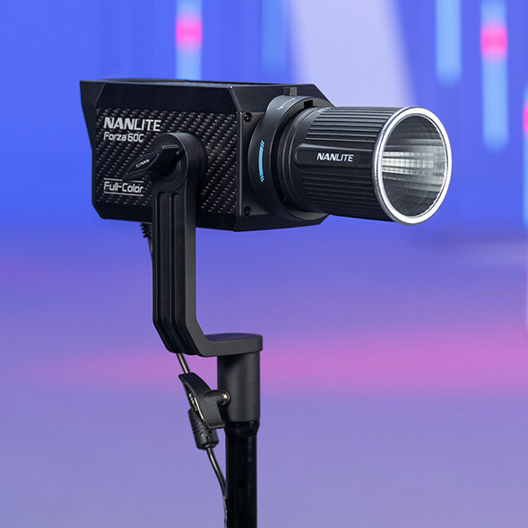 NANLITE Forza 60C RGB Full Color Led Video Light Spotlight Studio Fill ...