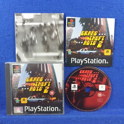 *RARE* ps1 GRAND THEFT AUTO 2 + MAP *z GTA Playstation Boxed COMPLETE ...