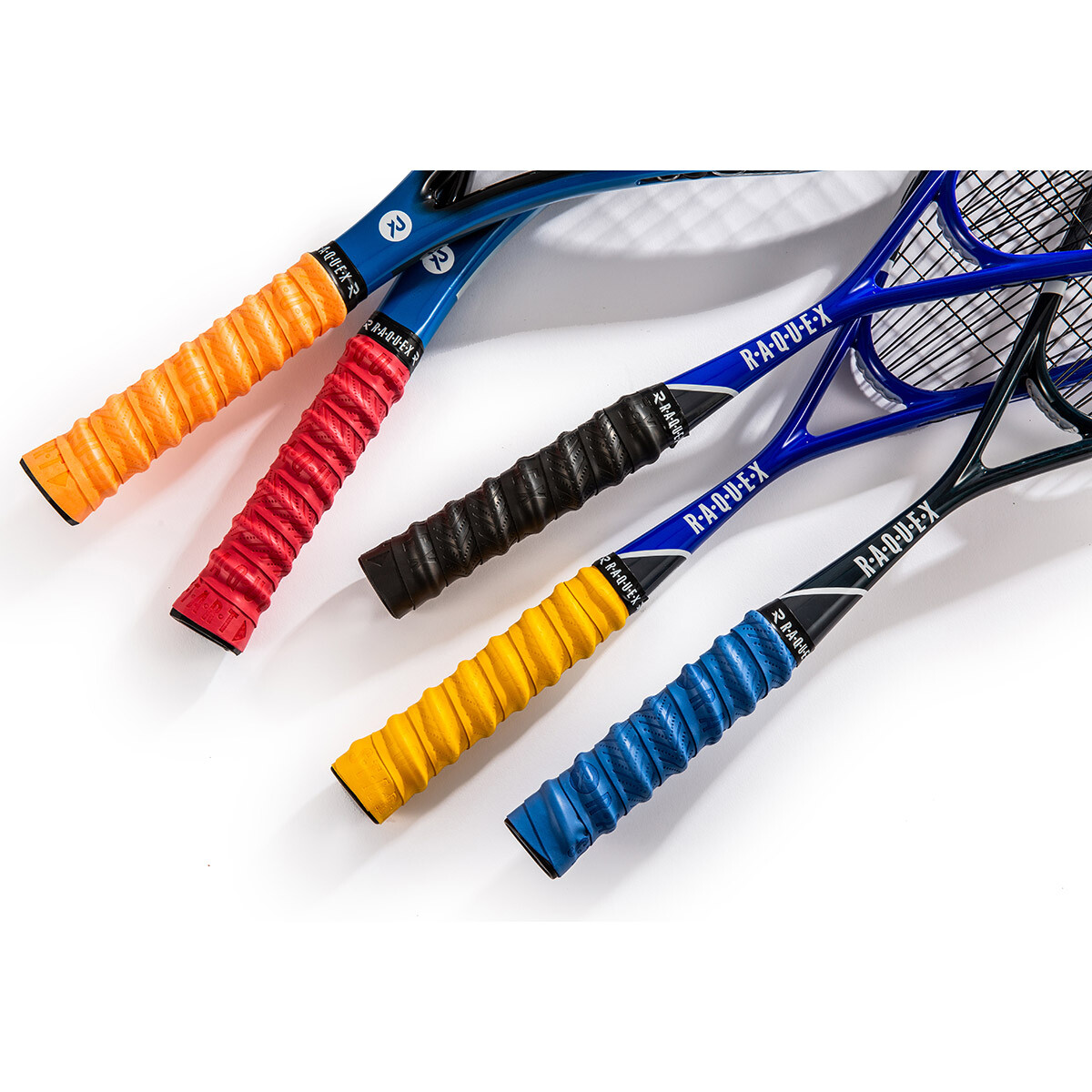 5 Racket Over Grip Tapes Overgrip Racket Ridged Tennis Squash Badminton ...