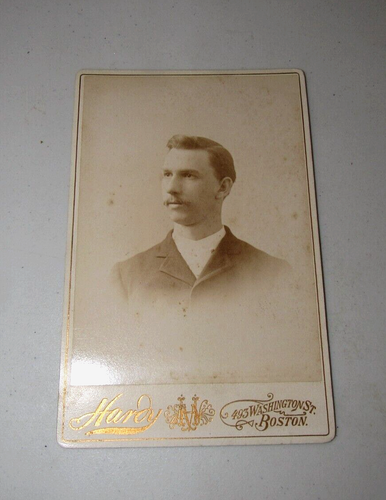 1879 AMORY NELSON HARDY BOSTON MASS. PHOTOGRAPHY DAPPER MAN CABINET ...