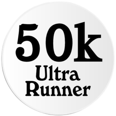 50k Ultra Runner - Circle Sticker Decal 3 Inch - Marathon Running | eBay