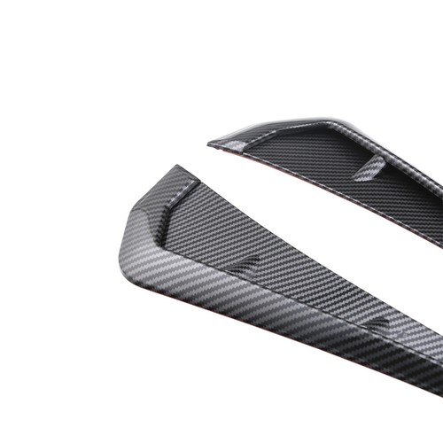 Carbon Fiber Car Exterior Side Fender Vent Air Wing Cover Black ...