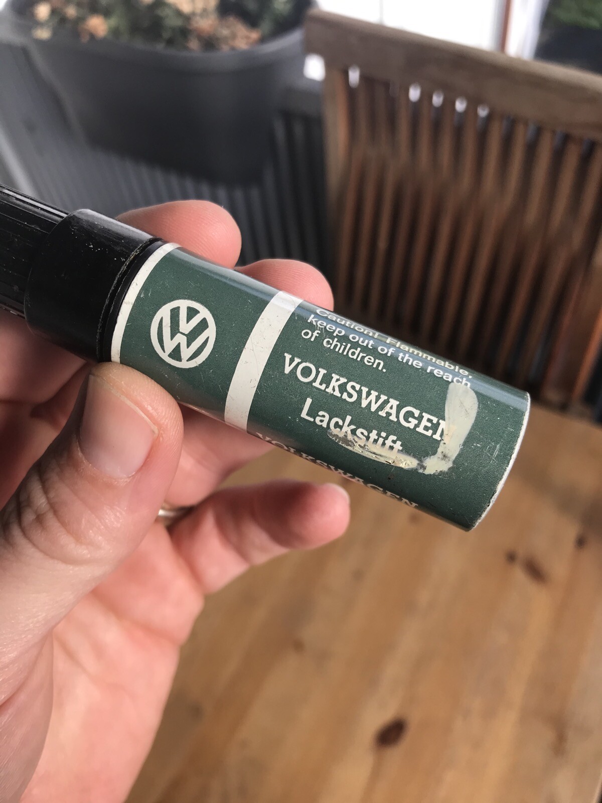 VW LACKSTIFT SAMTGRÜN GREEN PAINT PEN SPLIT BUG BEETLE BUS BULLI SAMBA ...