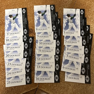 2008 (20) Topps Moments and Milestones Rays Baseball Card #45 B.J ...