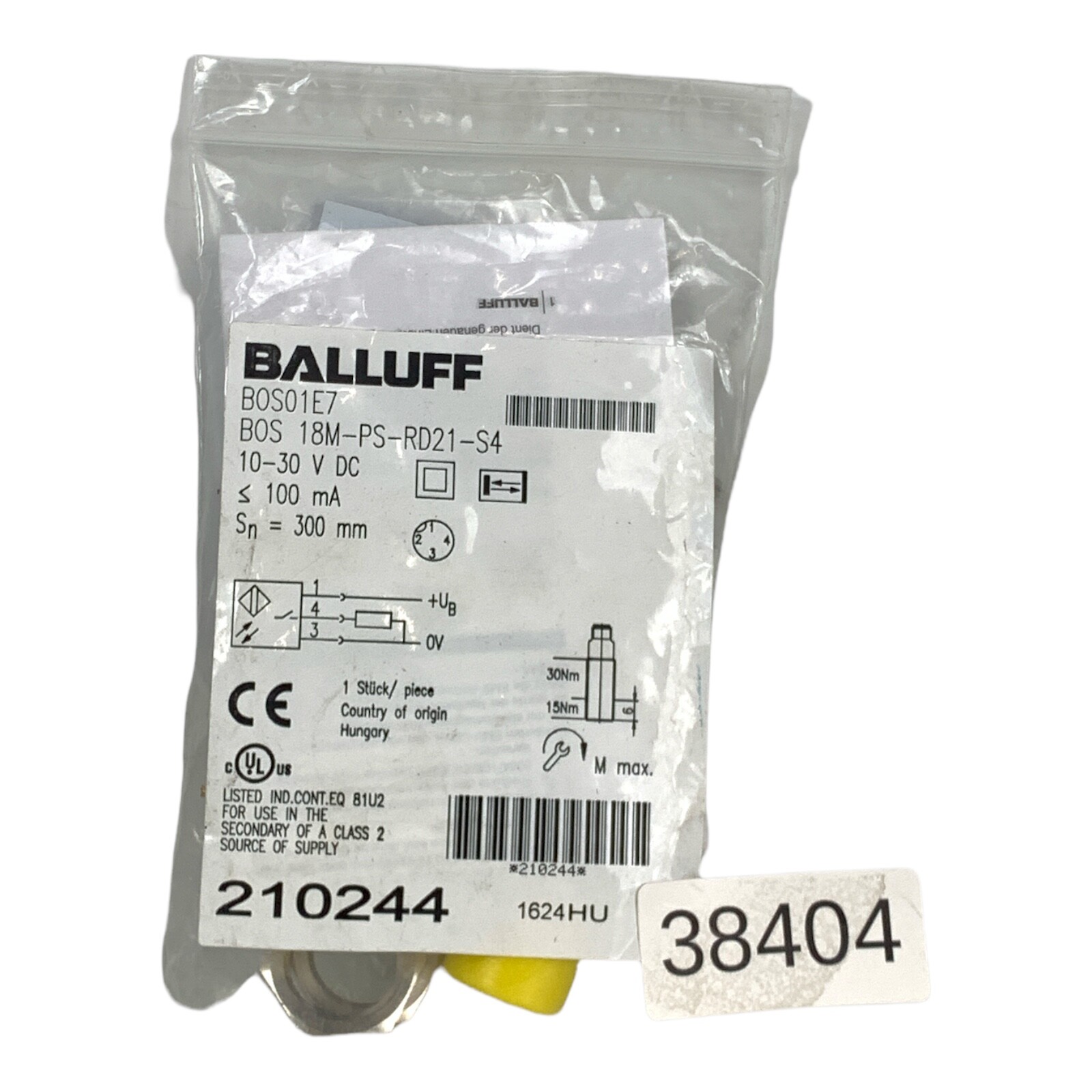 BALLUFF Bos 59 1/12ft-PS-RD21-S4 Light Button 210244 | eBay