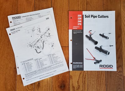 Pipe Cutters - Ridgid 206 Soil Pipe