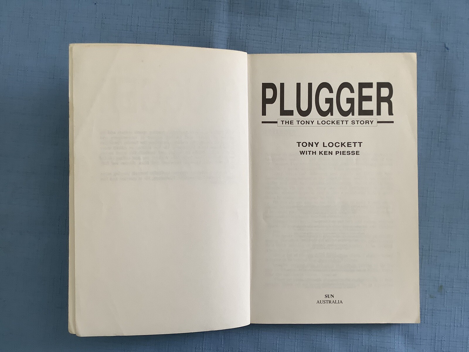 Plugger The Tony Lockett Story P/Back 1992 | eBay
