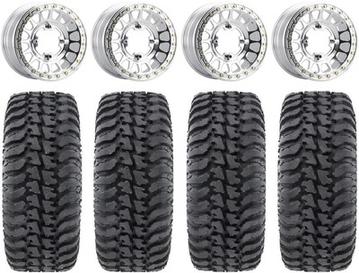 Method 413 Bdlk 15" Wheels Polished 30" Regulator Tires Polaris Ranger ...
