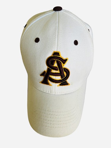 Arizona State University Sun Devils ASU Hat White Fitted Cap One-Fit L ...