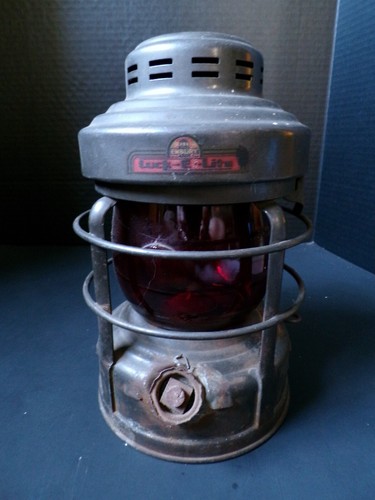 Vintage Embury Luck-E-Lite No.25 Truck Wagon Contractor Lantern Red ...