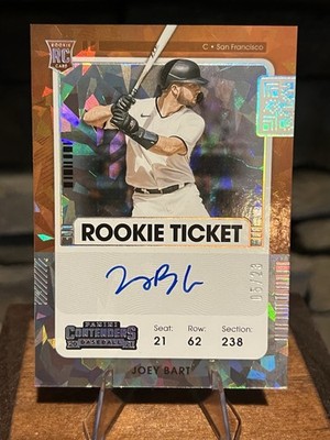 2021 Contenders Joey Bart RC Cracked Ice #145 Rookie Auto /23 Giants | eBay