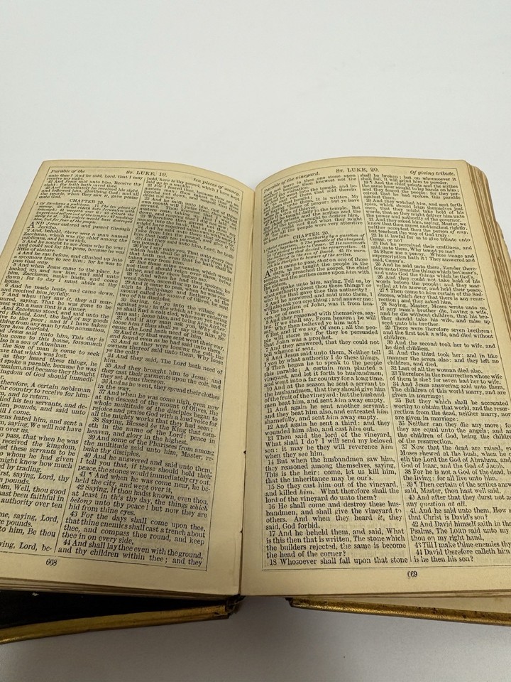 Antique Small Holy Bible Old & New Testaments Late 1800's New York, 2C ...