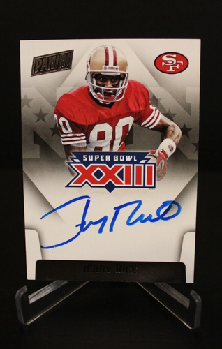 🔥2015 Panini Super Bowl Signatures Jerry Rice Auto Autograph 49ers HoF ...
