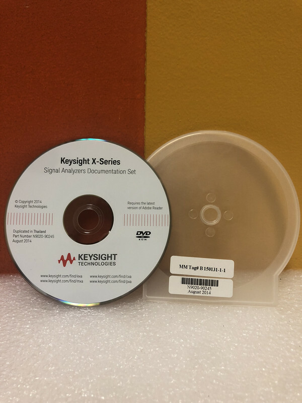 Keysight N9020-90245 X-Series Signal Analyzers Doc Set CD-ROM Software ...