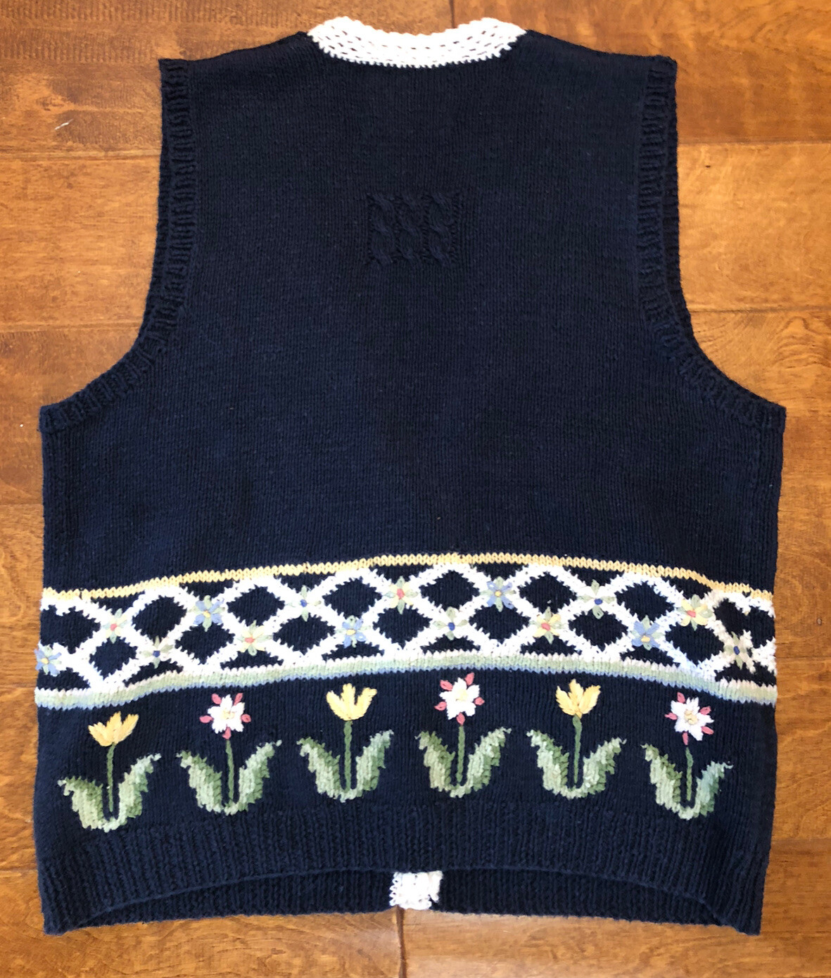 Marisa Christina Bunny Rabbit Knitted Vest M Navy Blu… - Gem