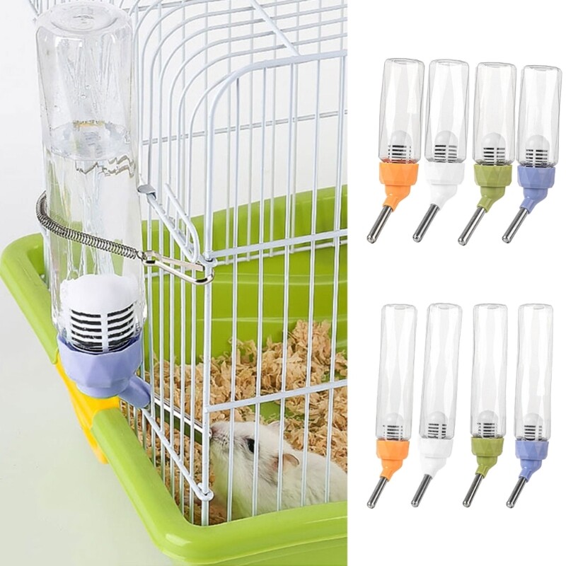 Hamster Water Bottle Plastic No-Drip Dispenser for Cage Leak-Proof with ...