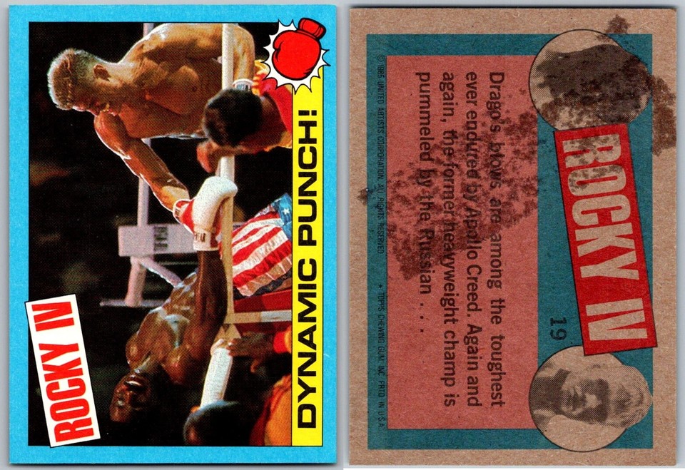 1985 Topps Rocky IV Movie Cards - U Pick Complete Your Set - Good | eBay