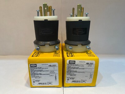 QTY: 2 - Hubbell HBL2321 Twist-Lock Devices 20A, 250V AC, 2 Pole | eBay