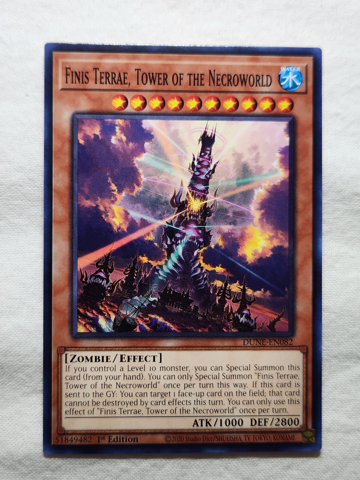 Yugioh! Finis Terrae Tower of the Necroworld DUNE-EN082 Common 1st ...