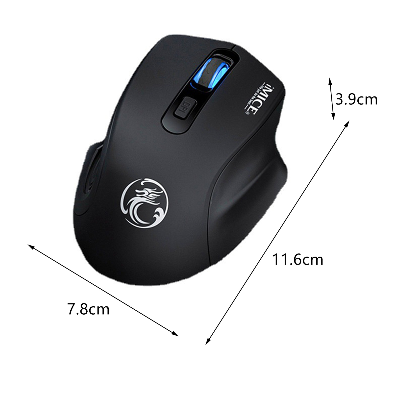 1 Set Wireless Mouse 4 Keys Computer Operation Rechargeable Computer ...