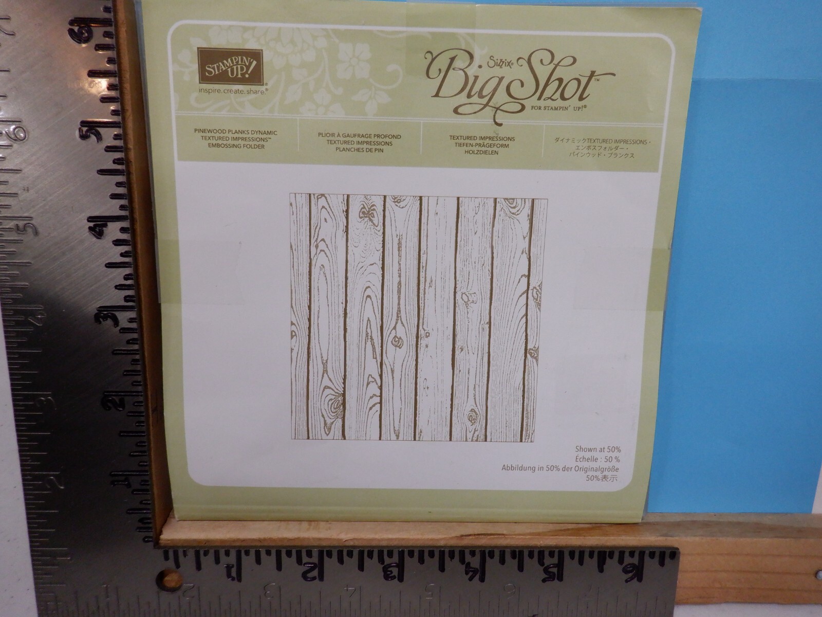 STAMPIN UP PINEWOOD PLANKS DYNAMIC EMBOSSING FOLDER EUC A32861 | eBay