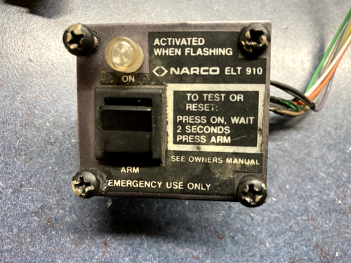 Narco ELT 910, Switch, Emergency Use Only, AA | eBay