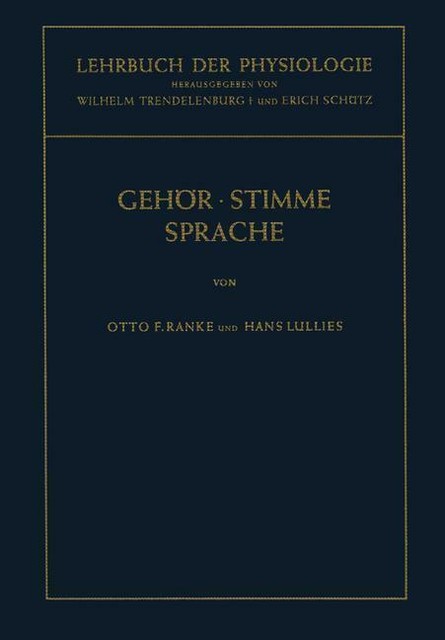 Lehrbuch der Physiologie in Zusammenhängenden Einzeldarstellungen von ...