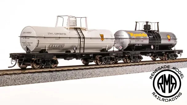 Broadway Limited 7666 HO EBAX/SHPX 1950s 6000 Gallon Tank Car Set of 2 ...