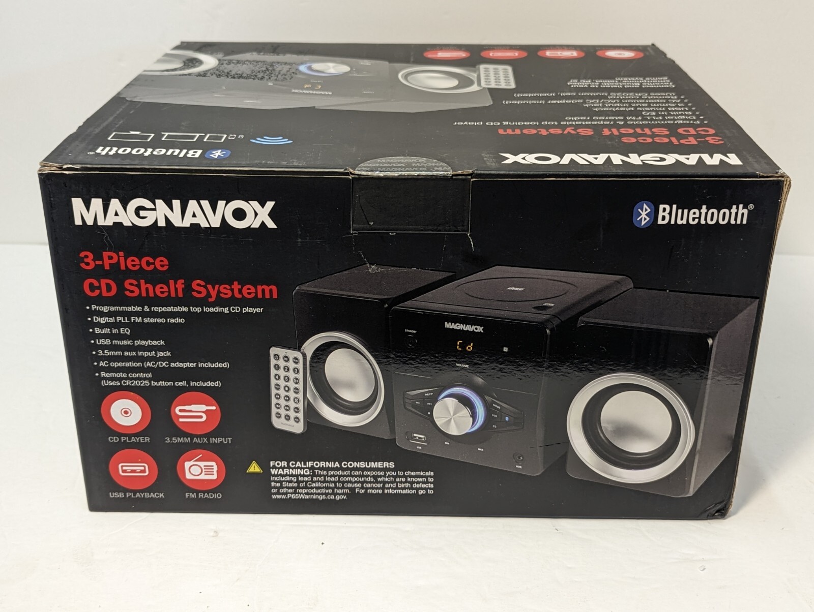 MM442 3-Piece Top Loading CD Shelf System with Digital PLL FM Stereo ...