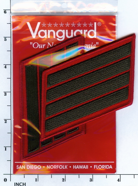 USMC FEMALE 4 Bars HASH MARKS green/rd Service Stripes PATCH pr Marines ...