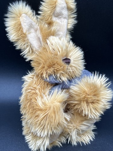Vintage Rich Bunny Rabbit Plush Bow 9” Tan Brown Spring Easter | eBay