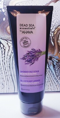 Dead Sea Essentials By Ahava Lavender Salt Scrub Relaxing & Calmimg 7.5 ...