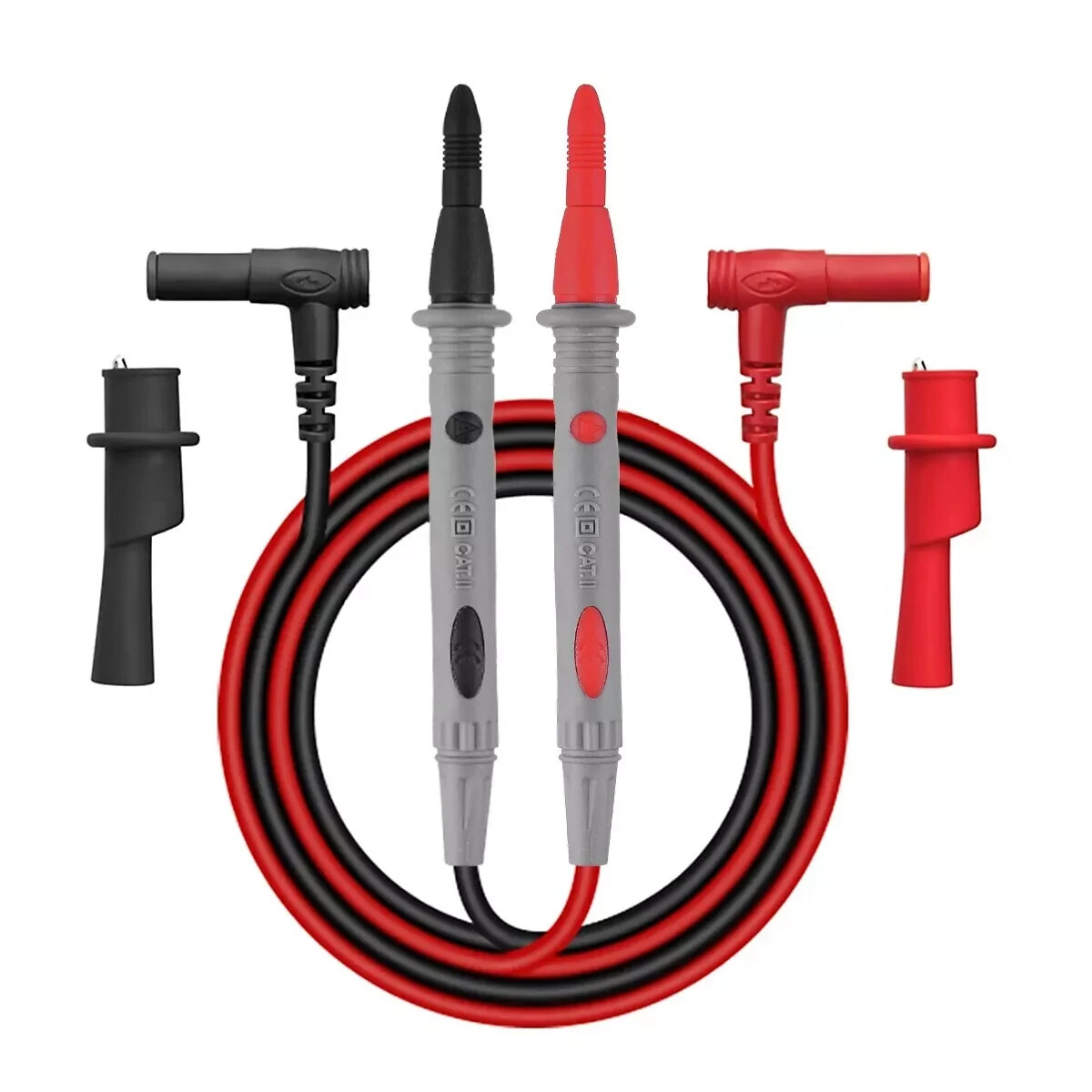 Multimeter Test Leads for Fluke Meter Electrical Alligator Clip Probes ...