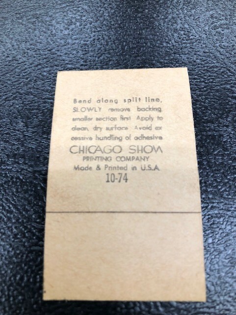 vintage NOS new SHELL Oil Change/Tune-Up/Service--show car door jamb ...