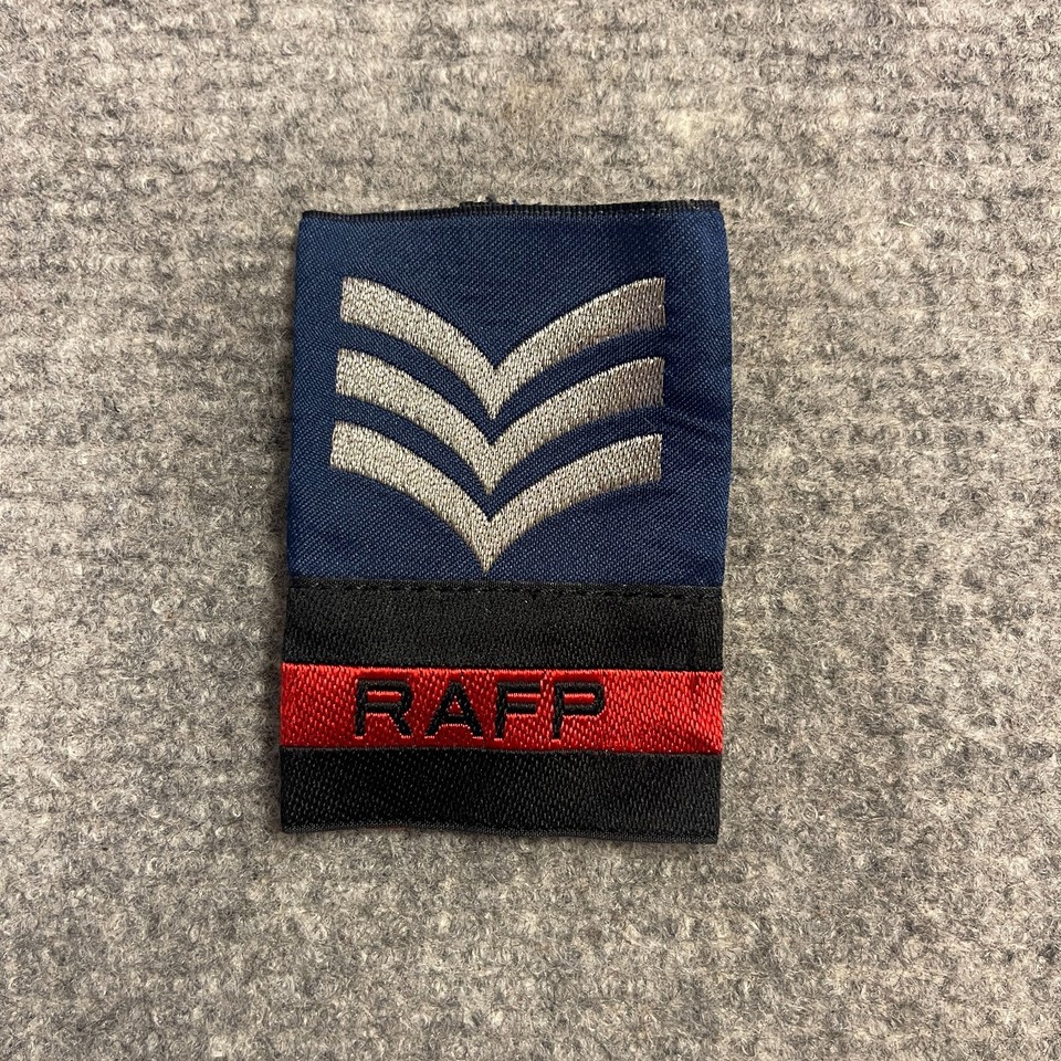 RAF Police Rank Slide Genuine Surplus Issue Royal Air Force Sergeant ...