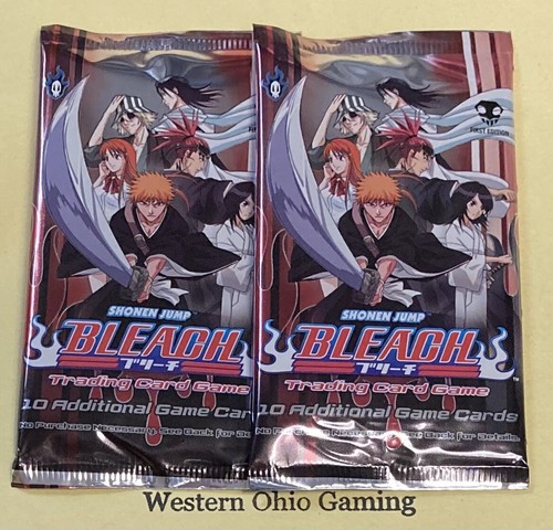 Bleach TCG Premiere Base Set 2 x 1st Edition Booster Pack NEW Trading ...