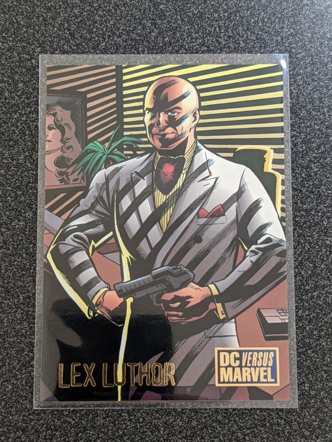 1995 DC vs Marvel Fleer #49 Lex Luthor Villain Jeff Bezos look a like ...