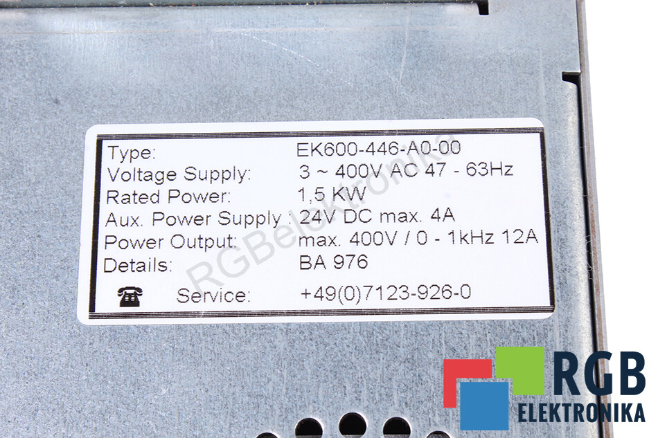 SAUTER EK600-446-A0-00 EK600446A000 EK600 ID256518 UP TO 24 MONTHS for ...