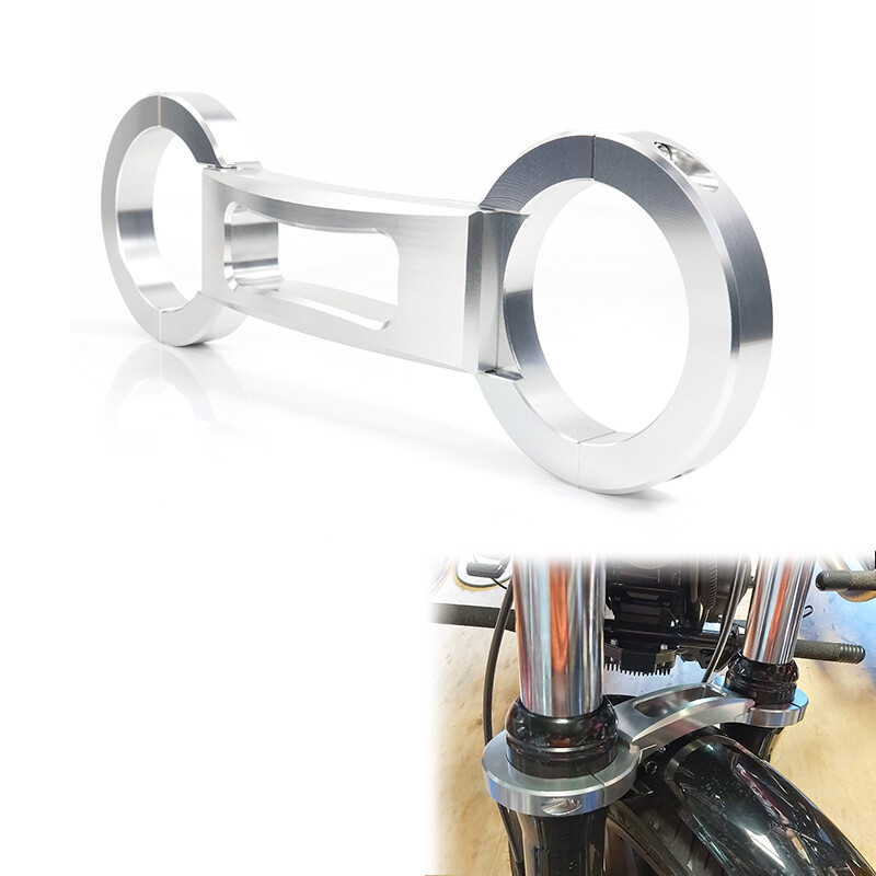 49mm Front Fork Brace Aftermarket Fit For Dyna Super Glide Custom FXDC ...